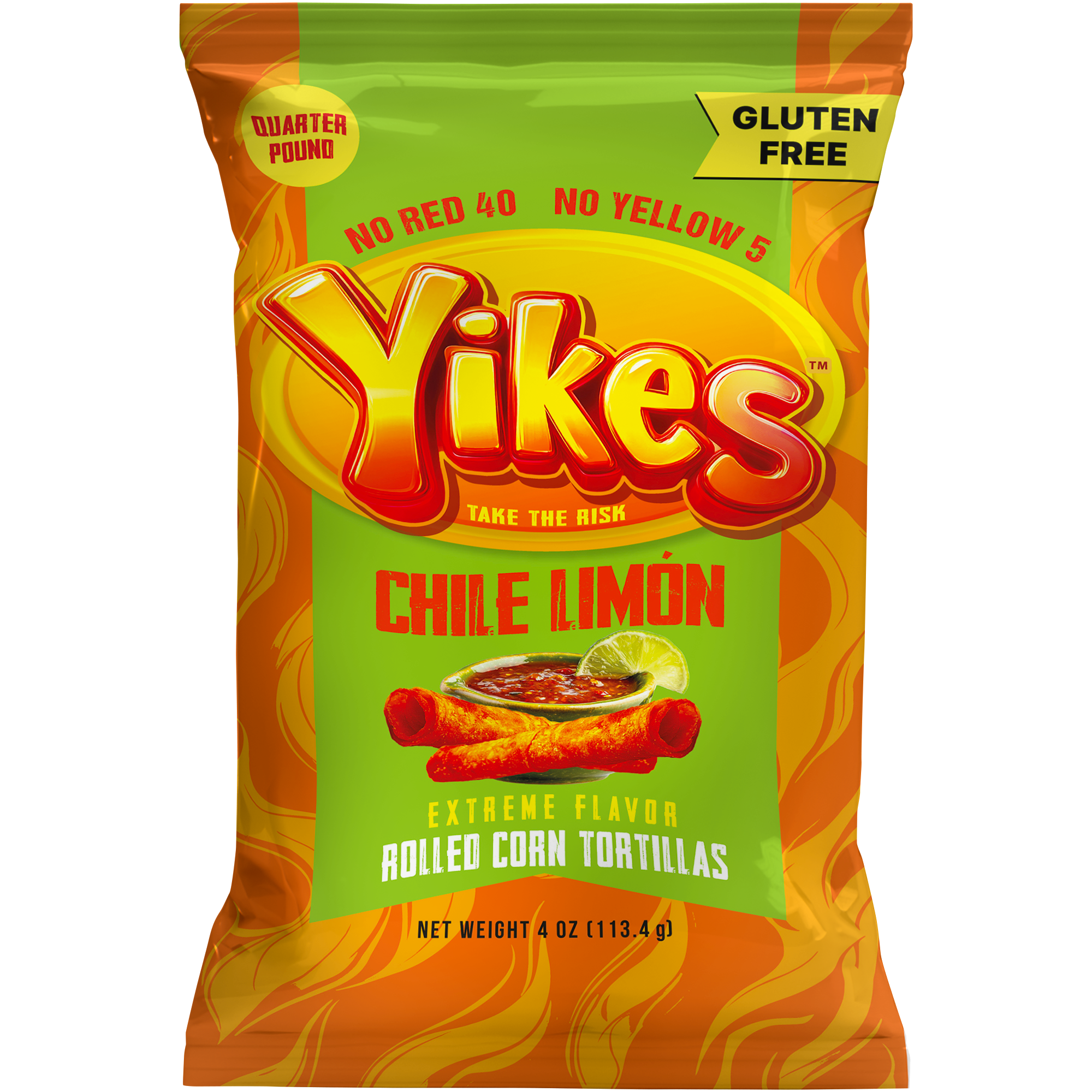 Yikes Chile Limón Chips – Spicy Chili Lime Snack, 4oz Bag – Chipoys